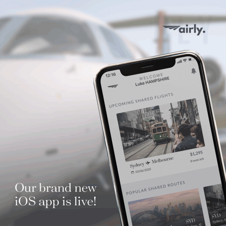Take off with our new iOS private jet app - Airly